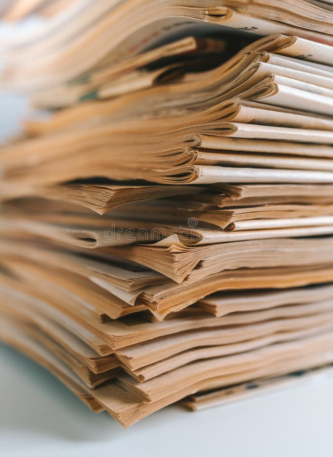 450 Stack Old Newspapers White Background Stock Photos - Free & Royalty ...