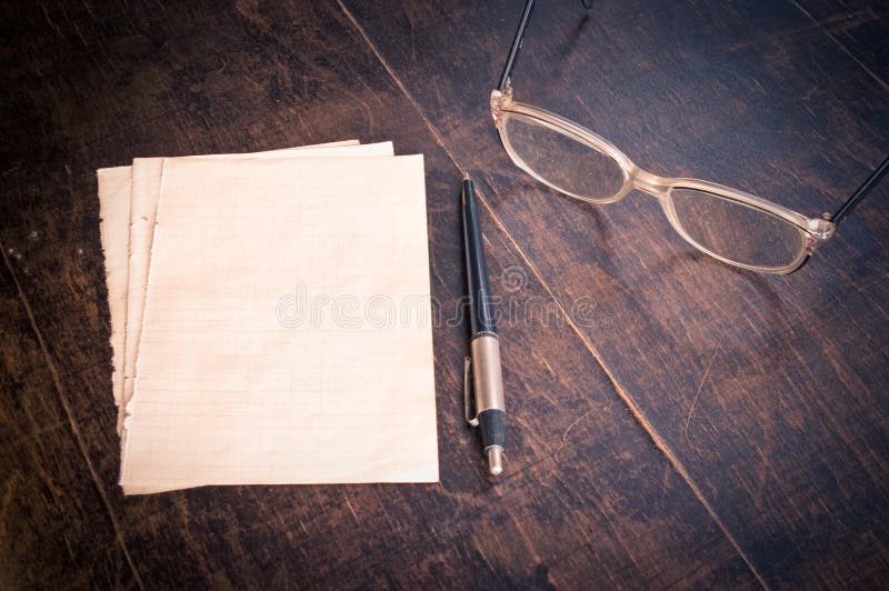 Stack of old paper cards stock image. Image of hardwood - 23031709
