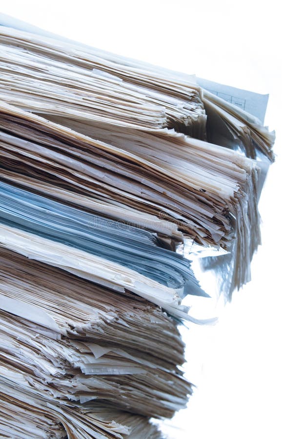 Stack of old paper stock image. Image of background, paper - 43899365