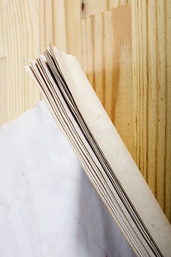 Stack of old paper sheets stock photo. Image of material - 152198388
