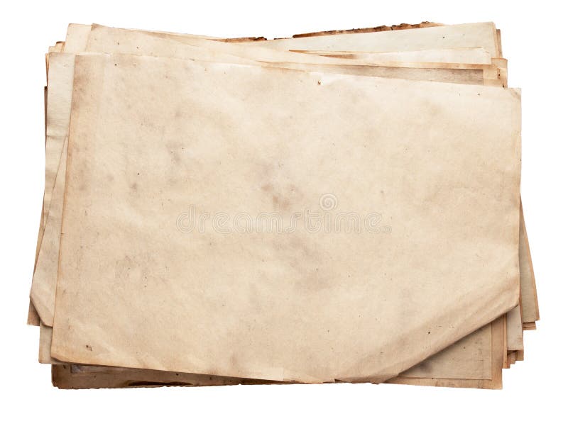 Stack of old papers stock image. Image of stack, weathered - 30916339