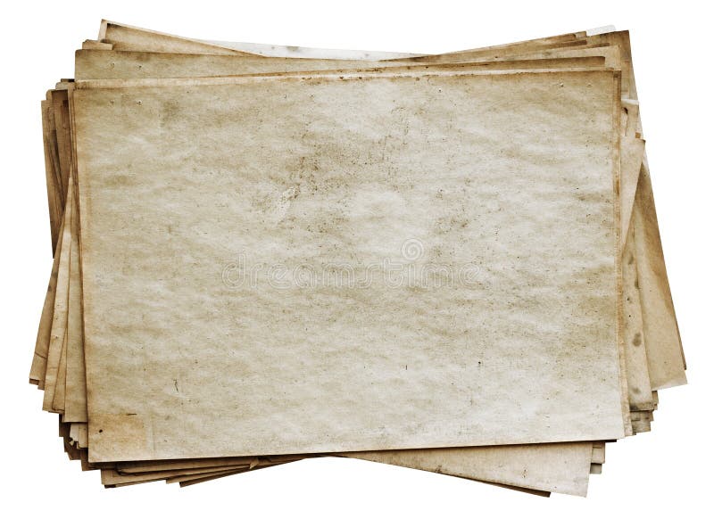 Stack of old papers stock photo. Image of retro, stack - 173089230