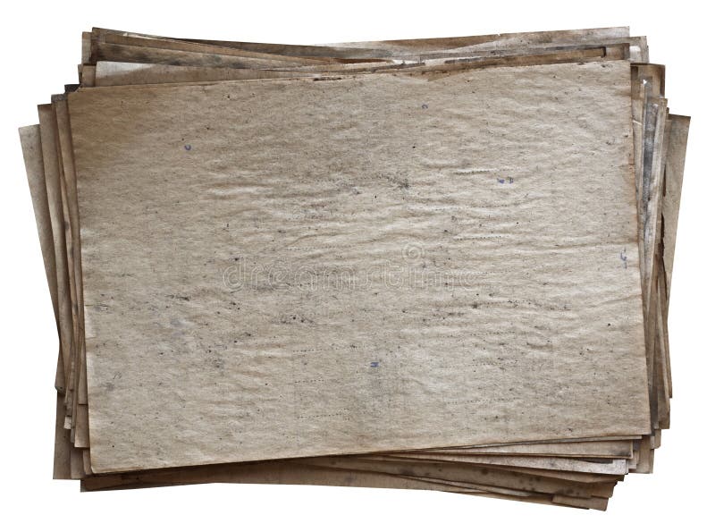 Stack of old papers stock photo. Image of textured, blank - 17998848