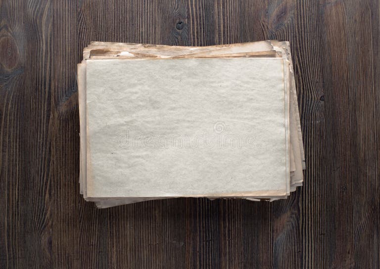 Stack of old papers stock photo. Image of page, antique - 172365322