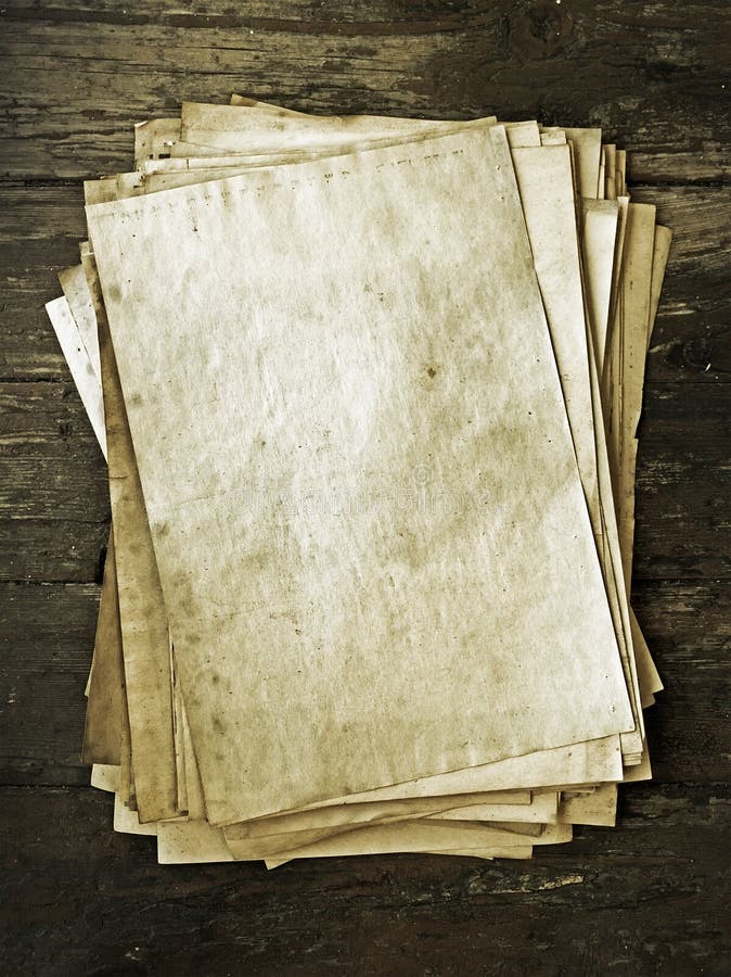 Stack of old papers stock photo. Image of stack, grungy - 173088270