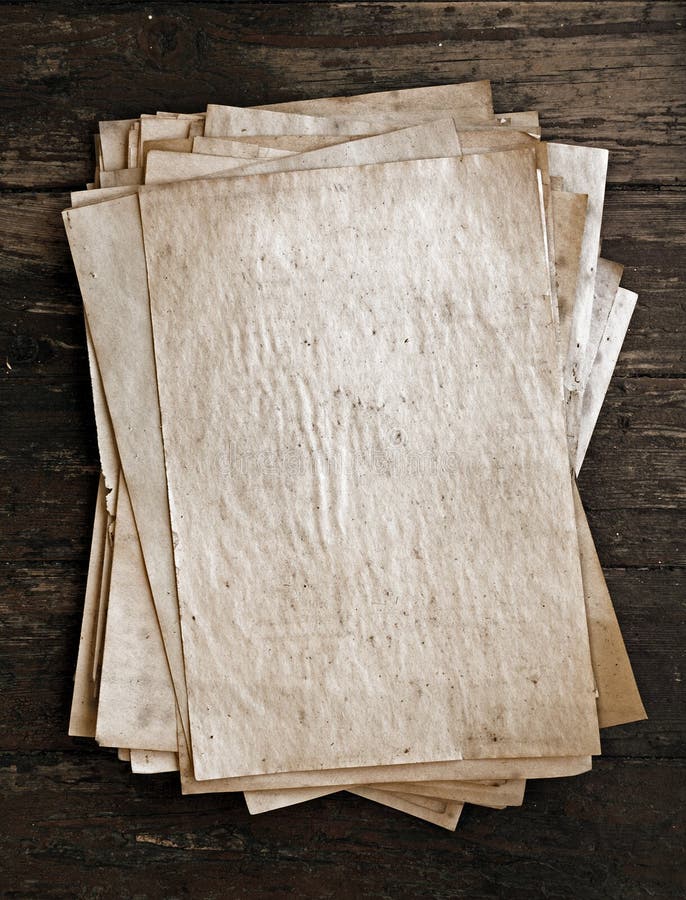 Stack of old papers stock photo. Image of obsolete, background - 173818546