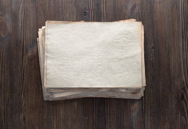 Stack of old papers stock image. Image of paperboard - 210527037