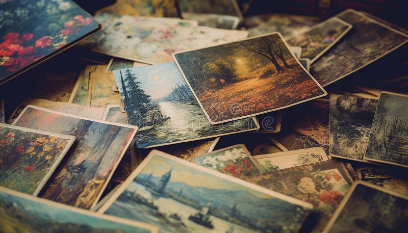Stack of Old Polaroids, a Nostalgic Collection Generated by AI Stock ... Stack of Old Polaroids, a Nostalgic Collection Generated by AI Stock ...