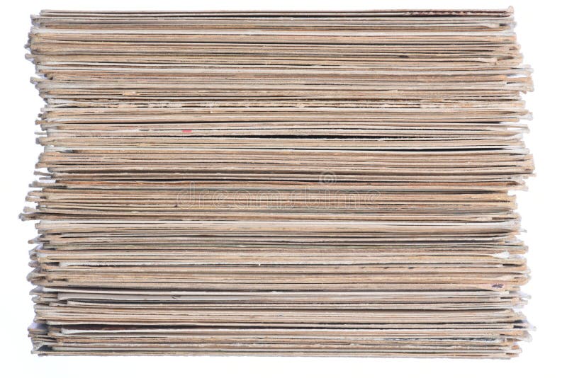 Stack of Old Postcards Isolated on White Stock Image - Image of sepia ...