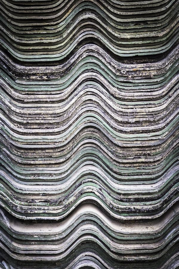 Stack old roof tiles stock image. Image of rooftile, rough - 78765917