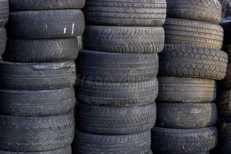 Old rubber wheels stock photo. Image of tire, scrap - 144212930