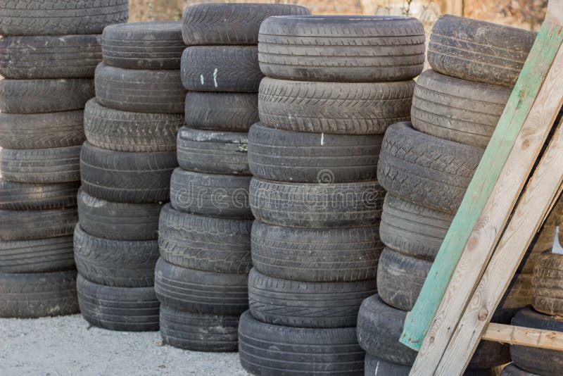 A Stack of Old Rubber Wheels Stock Image - Image of lies, tires: 180594209