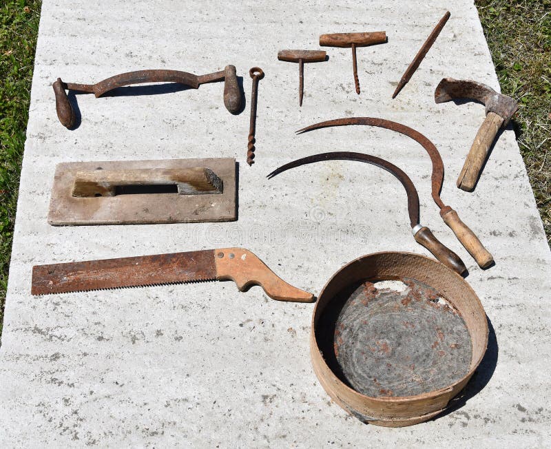 Stack of Rusty Shipping Containers in Industrial Area Stock Image ...