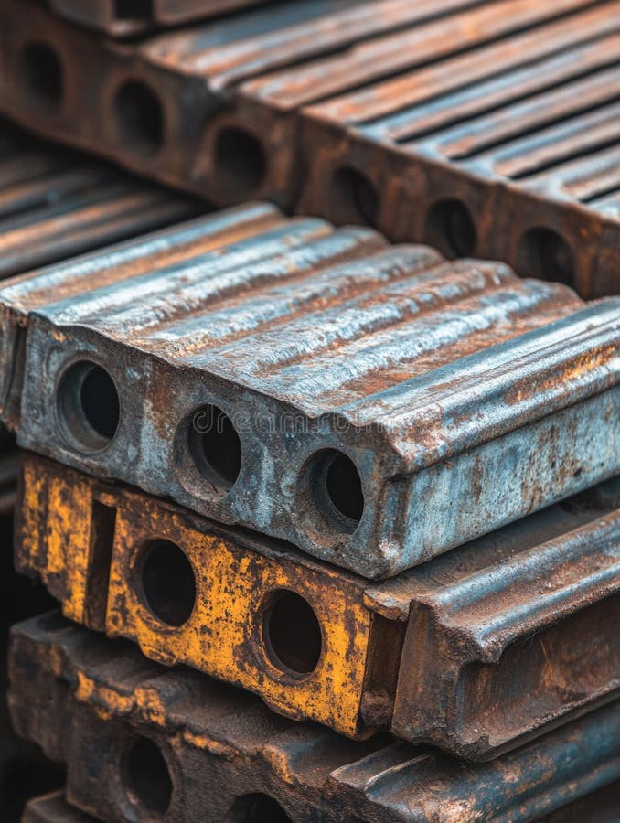 Rusty Metal Pipes Stack stock photo. Image of decay - 376606824
