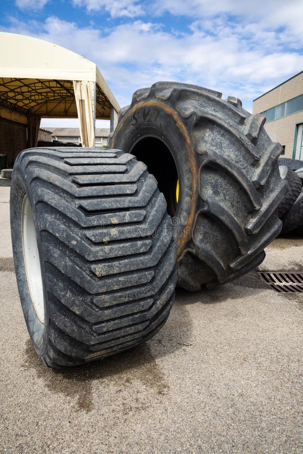 Stack of Old Used Tires of Different Sizes and Types in Abandoned Scrap ...