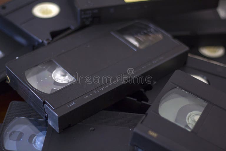 Stack of Vhs Cassette Tapes Stock Image - Image of entertainment ...