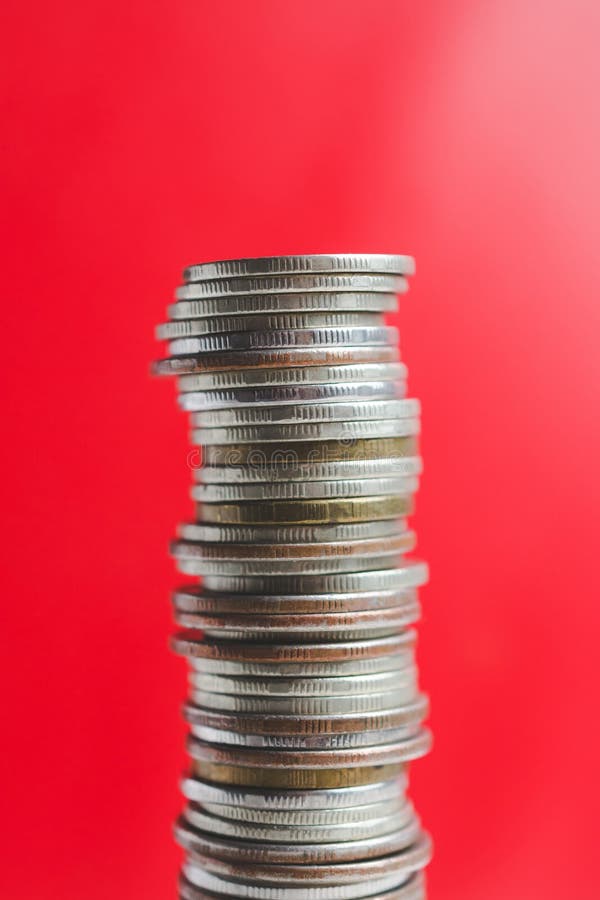 A Stack of Old Vintage Coins Stock Photo - Image of coin, money: 265184902