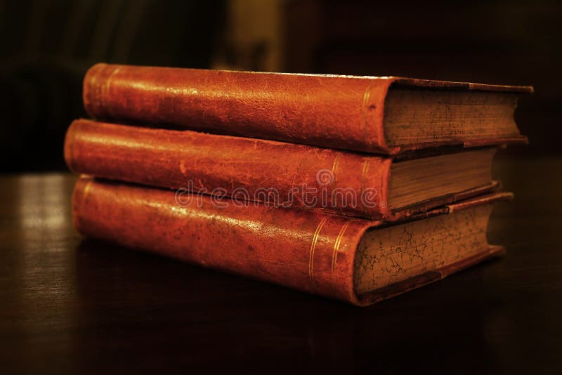 Stack of Old Vintage Hardcover Books Stock Photo - Image of books ...