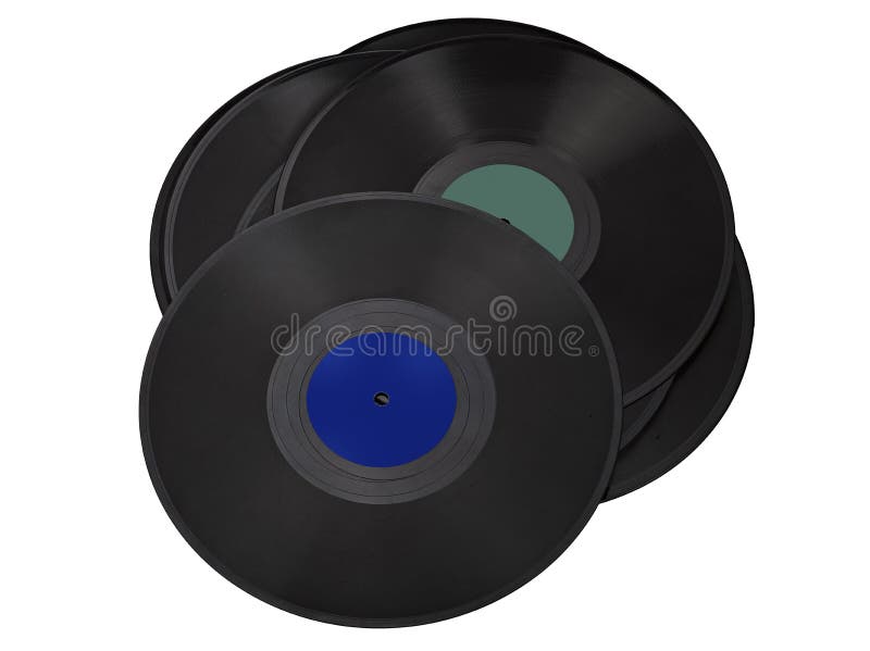 Stack of old vinyl record stock image. Image of disc - 24927493