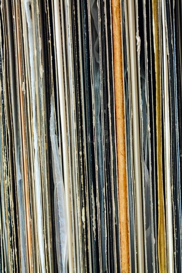 Stack of old vinyl records stock photo. Image of audio - 180713664