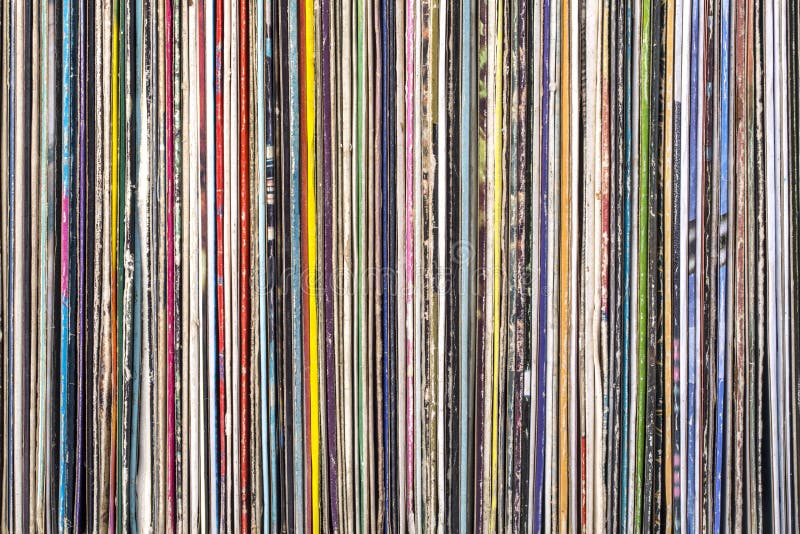 Stack of Old Vinyl Records. Stock Image - Image of group, disco: 76579731