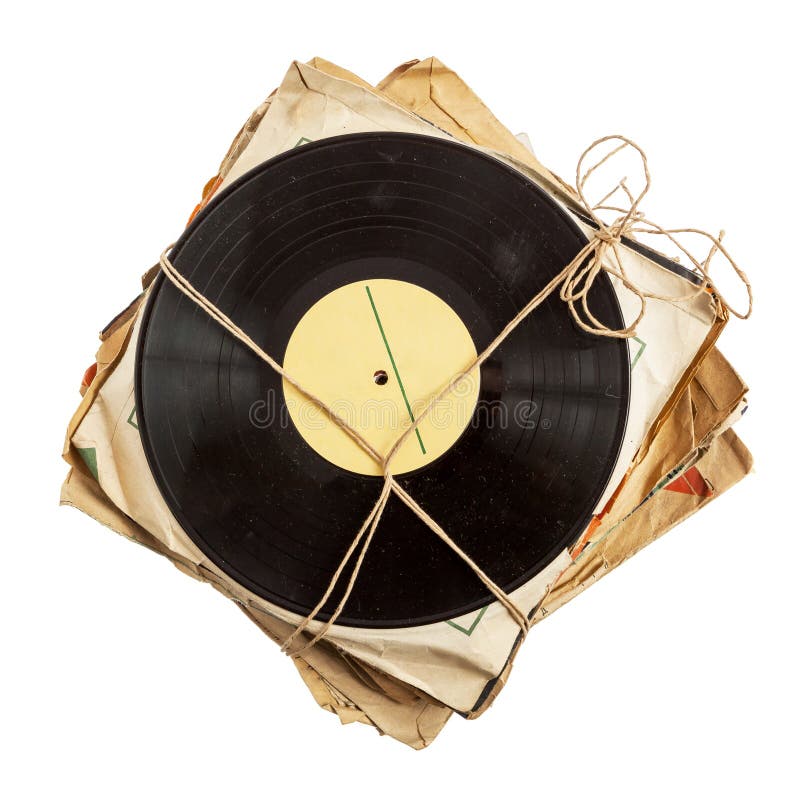 Stack of old vinyl records stock image. Image of album - 36870143