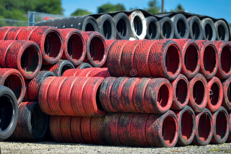 Stack of Old Wheel Black Tyre Texture Stock Image - Image of clean ...