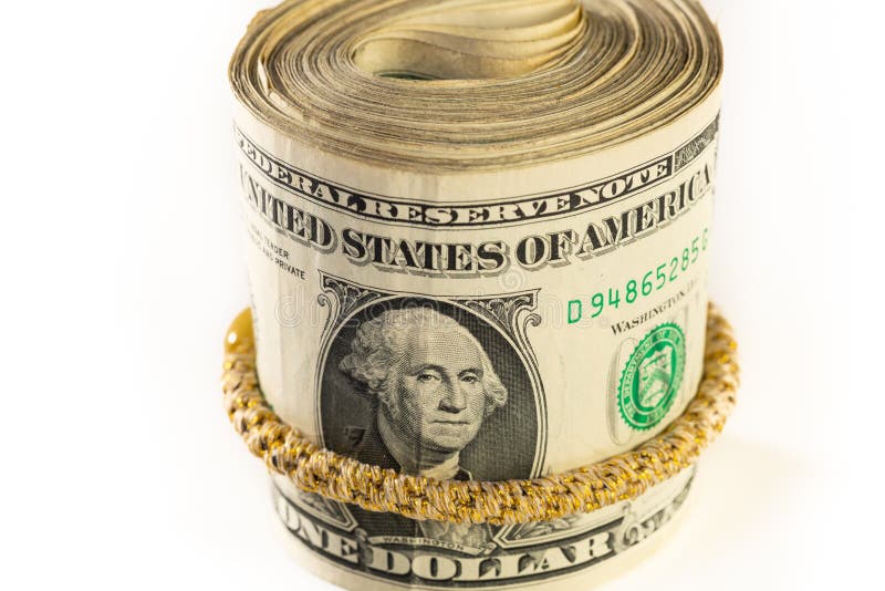 Stack of One Dollar Bills, Paper Money Stock Image - Image of cash ...