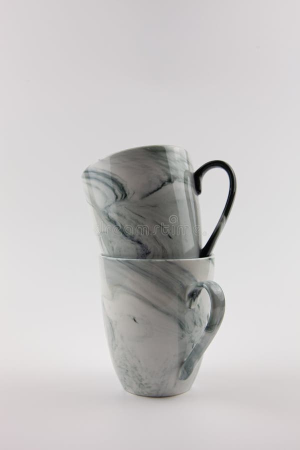 A Stack of Opaque Beverage Cups, Stacked One Inside the Other. Stock ...