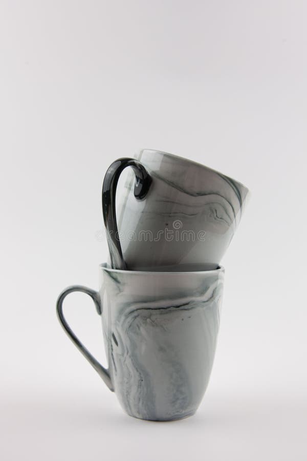 A Stack of Opaque Beverage Cups, Stacked One Inside the Other. Stock ...