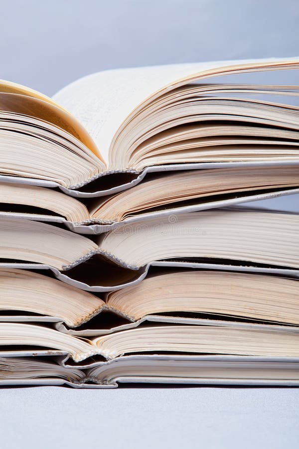 Stack of open books stock photo. Image of literature - 31044216