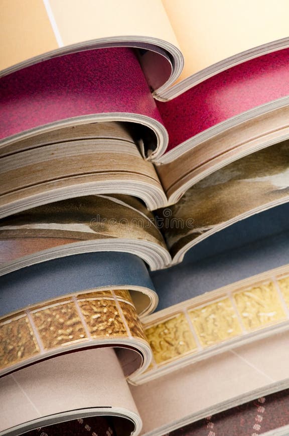 Stack of open magazines stock photo. Image of cover, paper - 31568332