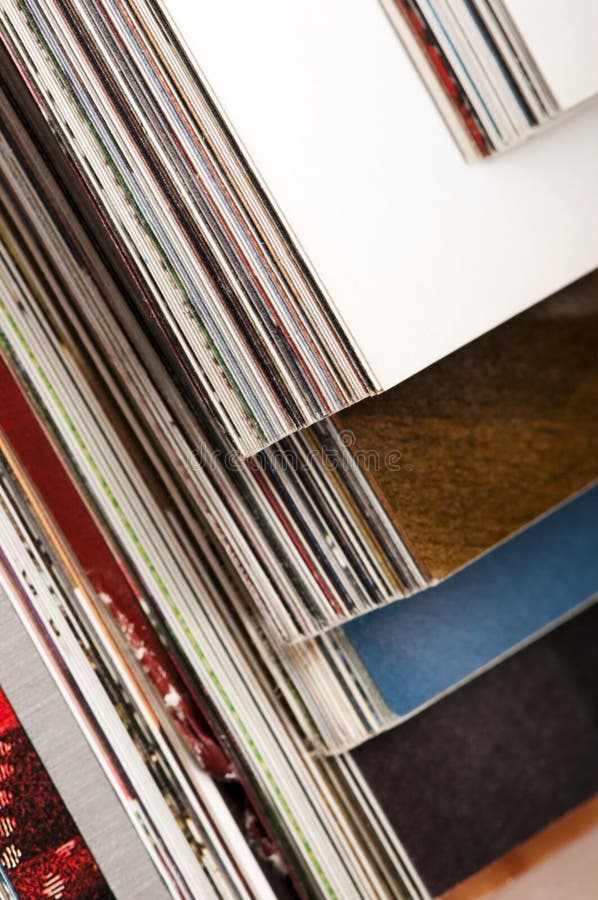 Stack of open magazines stock image. Image of journal - 31568347