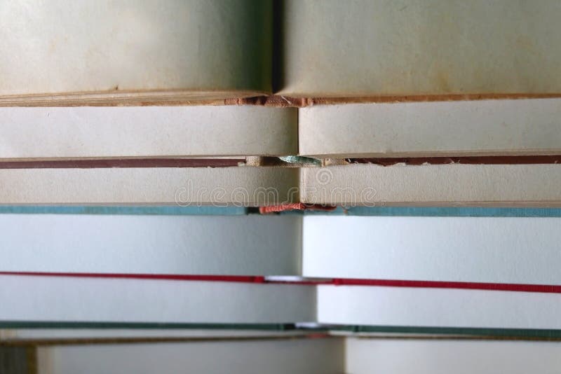 Stack of Open Books stock image. Image of novel, binding - 239741643
