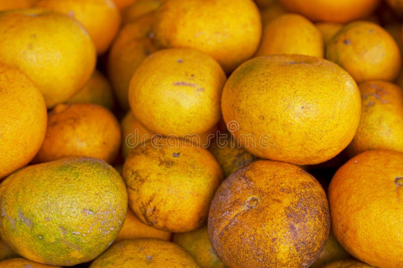 Stack of Oranges Pays on a Market Stall Stock Image - Image of ripe ...