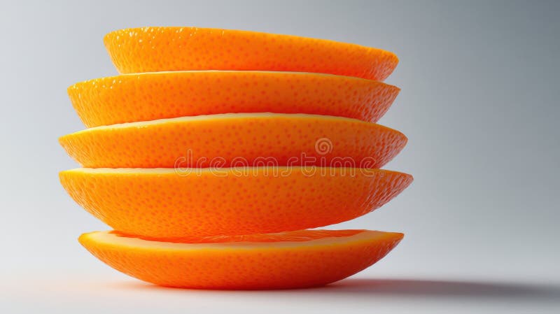 A Stack of Oranges Stacked on Top of Each Other, AI Stock Photo - Image ...