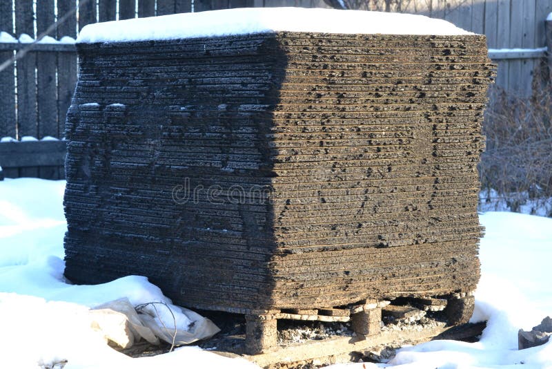 A Stack of OSB Sheets Superimposed on Each Other, Texture of the Wood ...