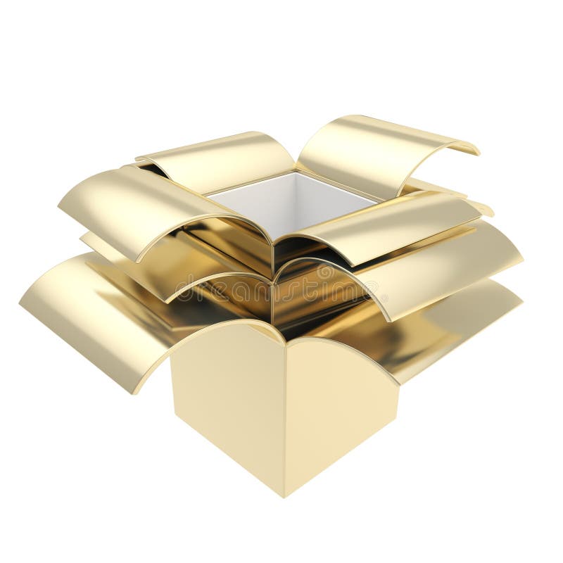 Stack of Package Parcel Boxes Isolated on White Stock Illustration ...