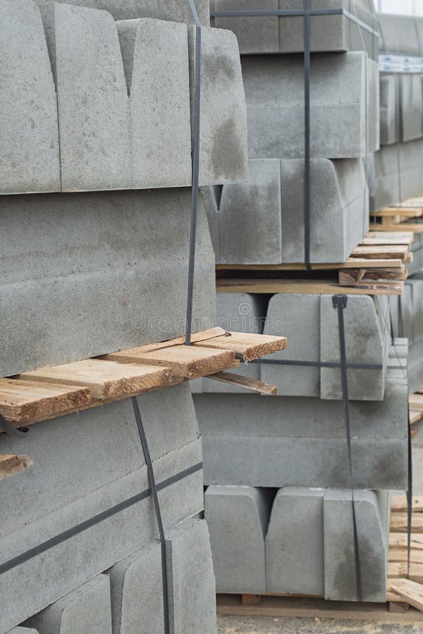 Stack of Packed Border Stones Stock Photo - Image of industry, curb ...