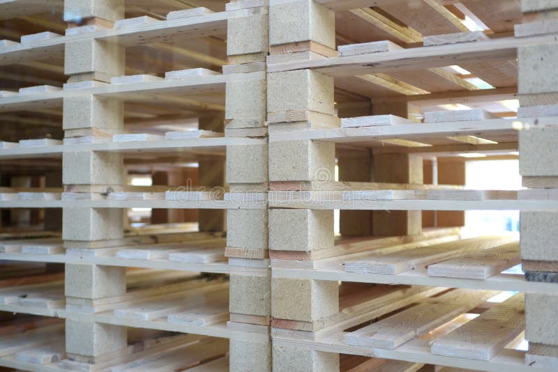 Stack of pallets stock photo. Image of packaging, industry - 47464956