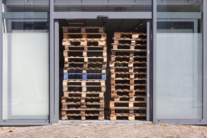Stack of pallets stock photo. Image of business, architectural - 2516776