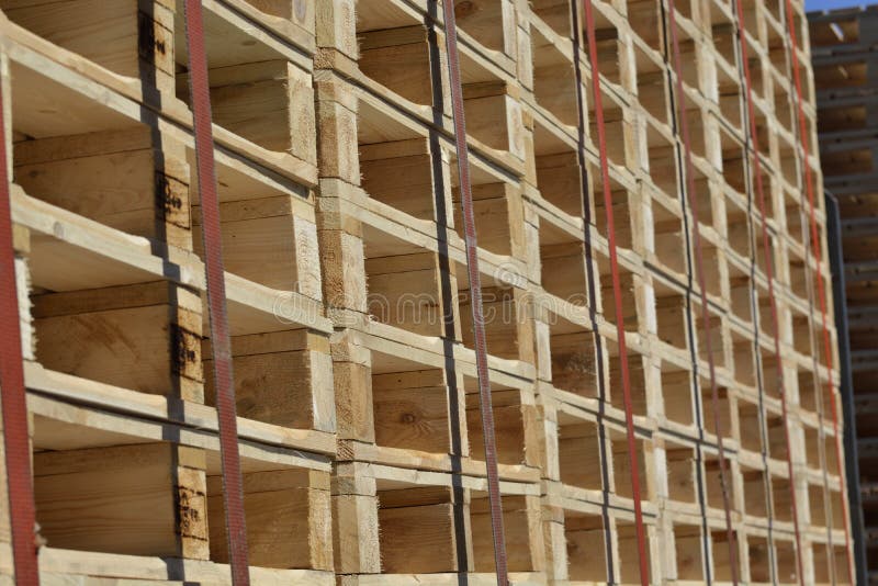 Stack pallets Euro, stock image. Image of shipping, portable - 75189057