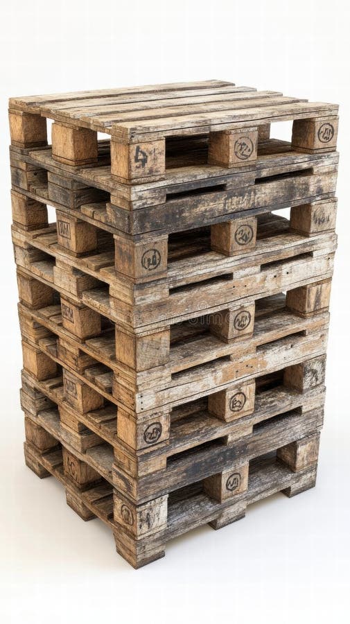 Stack of Pallets for Industrial or DIY Projects Stock Photo - Image of ...