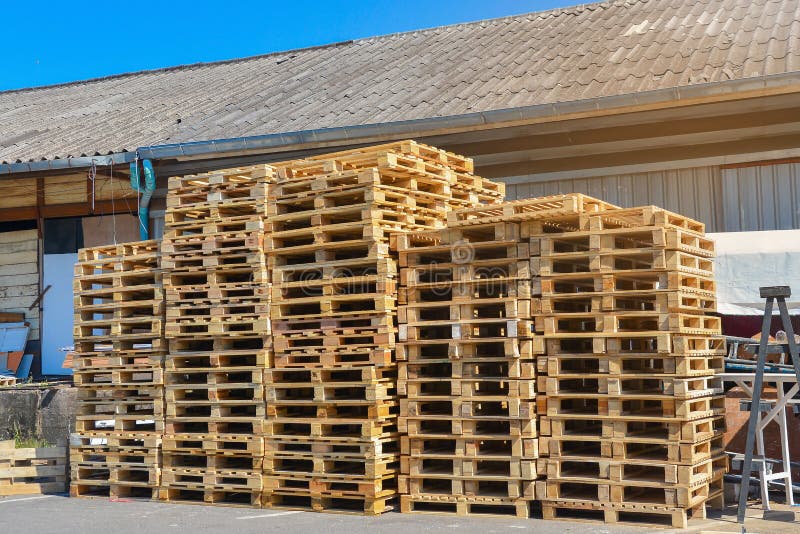 Stack of pallets stock photo. Image of business, architectural - 2516776