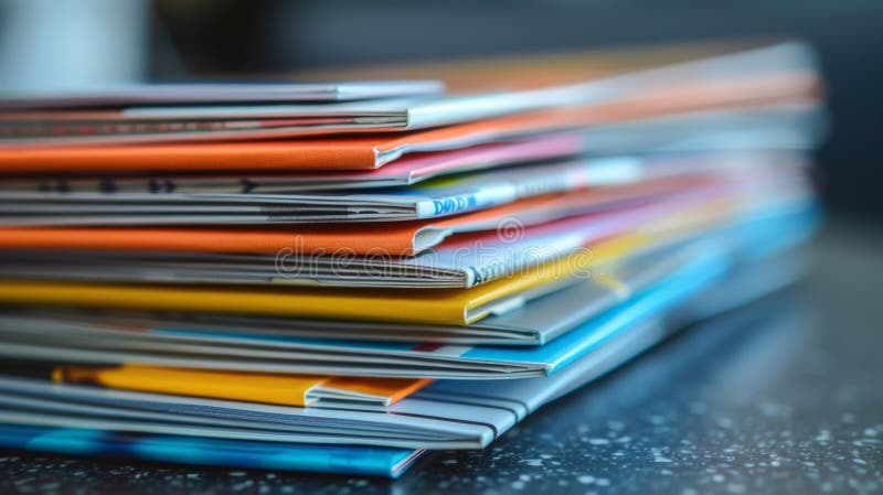 A Stack of Pamphlets with Information on Internet Safety and Computer ...