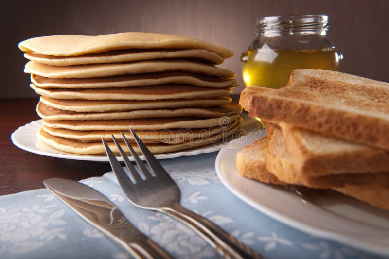 Stack of pancakes stock photo. Image of food, plate, meal - 23413074