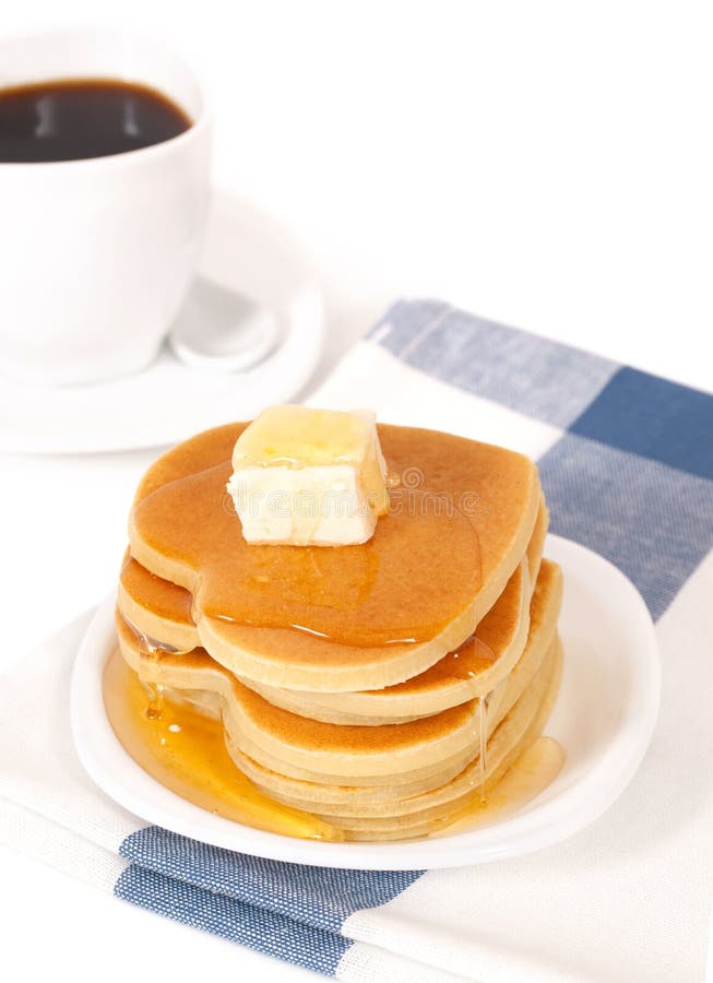 A stack of pancakes stock photo. Image of butter, breakfast - 23495612