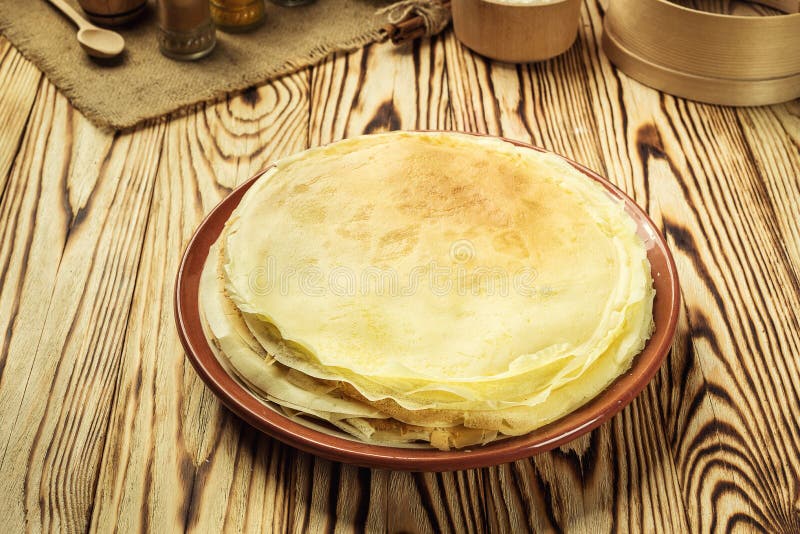 Stack of Pancakes,One Plain Pancakes,Breakfast,snacks.Pancakes D Stock ...