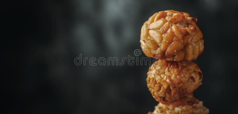 Stack of Panellets, Typical Confection of Catalonia Stock Image - Image ...