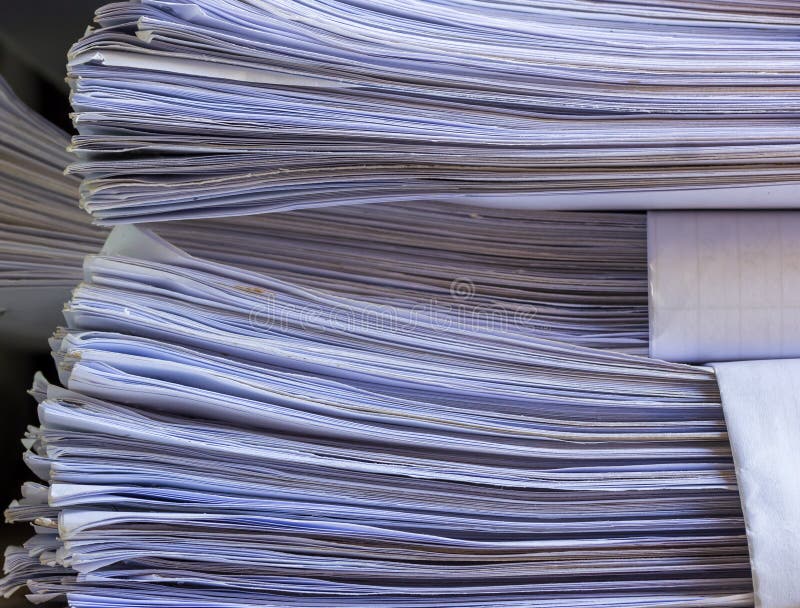 Stack of paper stock image. Image of letter, papers - 152034063